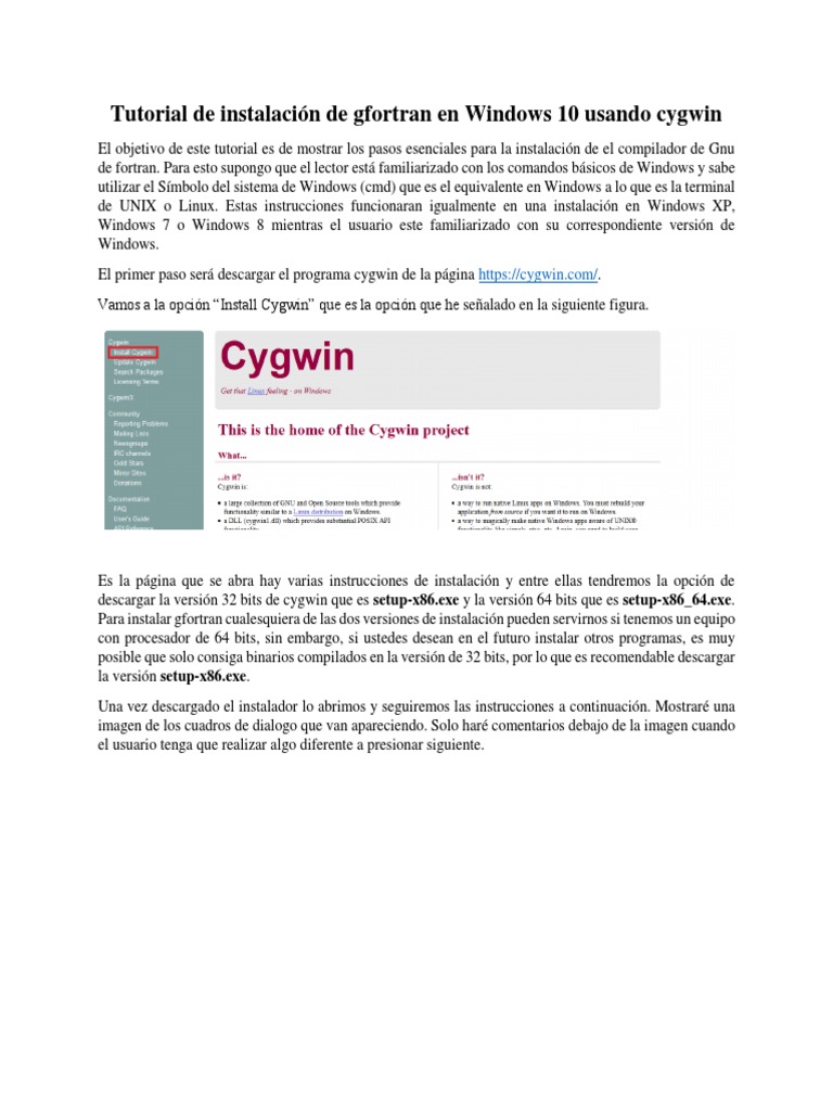 Instala gfortran en Windows 10 | PDF | Microsoft Windows | Windows 10