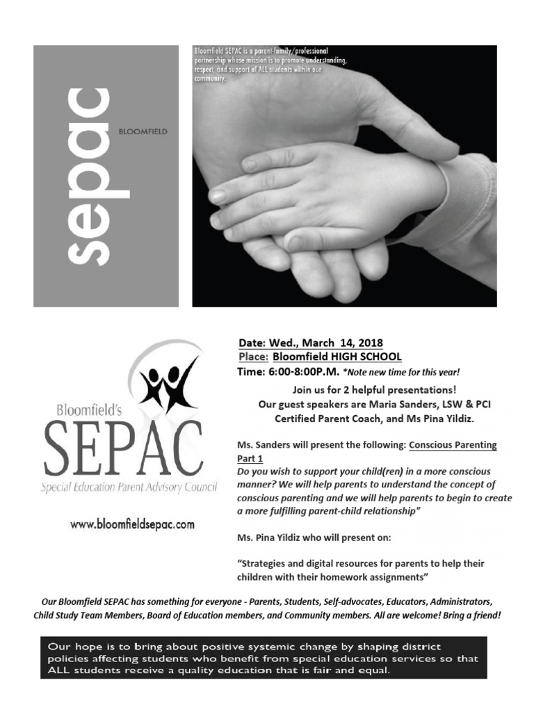 Sepac Flyer MAR 18 | PDF | Education Theory | School Types