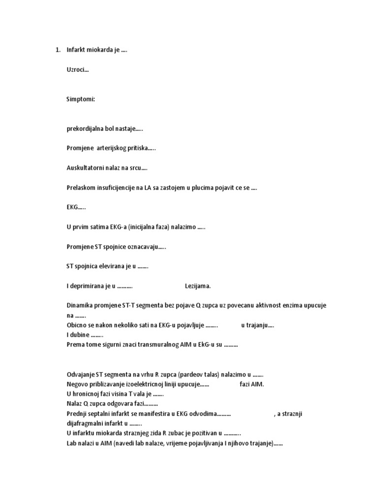 Pitanja - Interna Medicina - File B | PDF