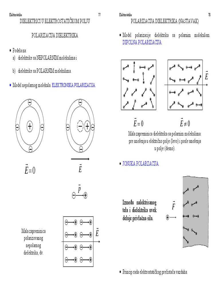 Elektrostatika Predavanje 5 PDF | PDF
