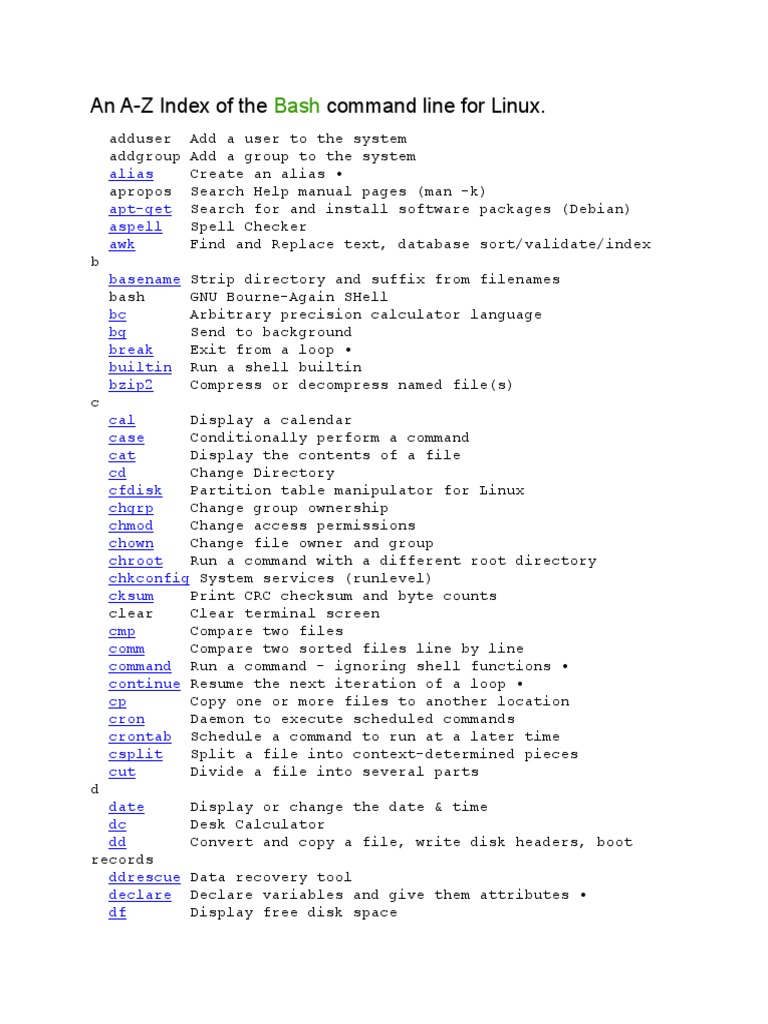 An A-Z Index of Commands | PDF | Computer File | Windows Registry