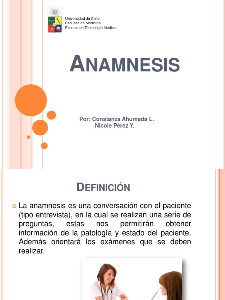 Anamnesis 130722170239 Phpapp01 | PDF | Rtt | Ciencias de la Salud
