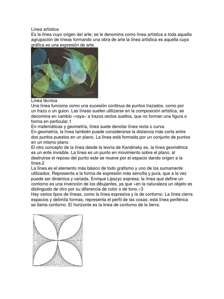Línea Artística | PDF | Geometria plana) | Wassily Kandinsky