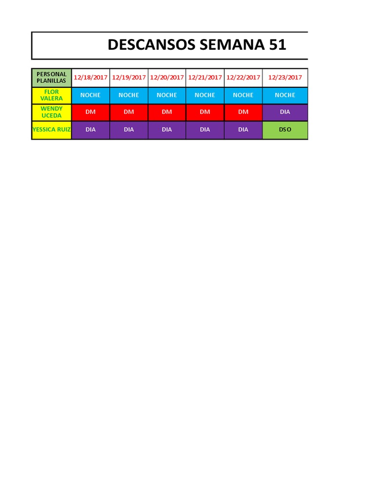 Programacion Semana 51 | PDF