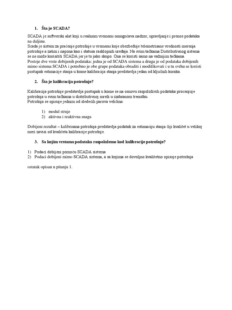 Analiza I Upravljanje Distributivnim Mrežama - Moja Skripta | PDF