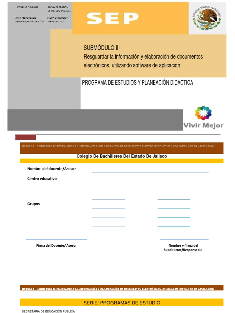 Modulo I Submodulo III - Word | PDF | Software | Plan de estudios