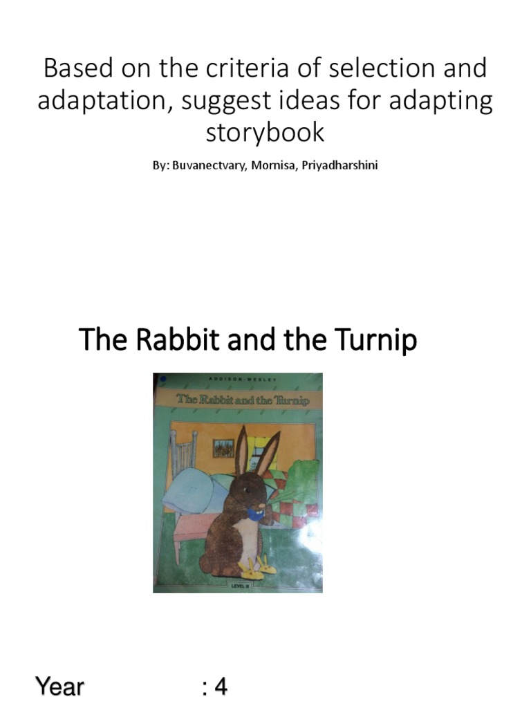 The Rabbit and The Turnip | PDF | Leisure