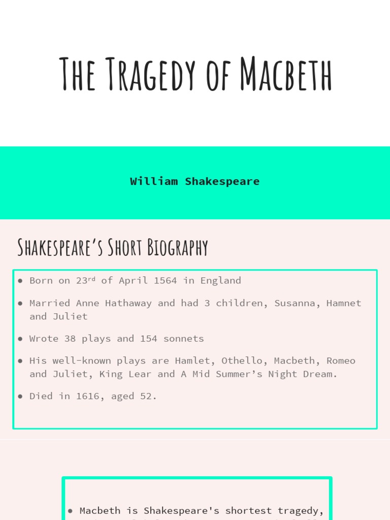 Tragedy of Macbeth | PDF | Macbeth | William Shakespeare