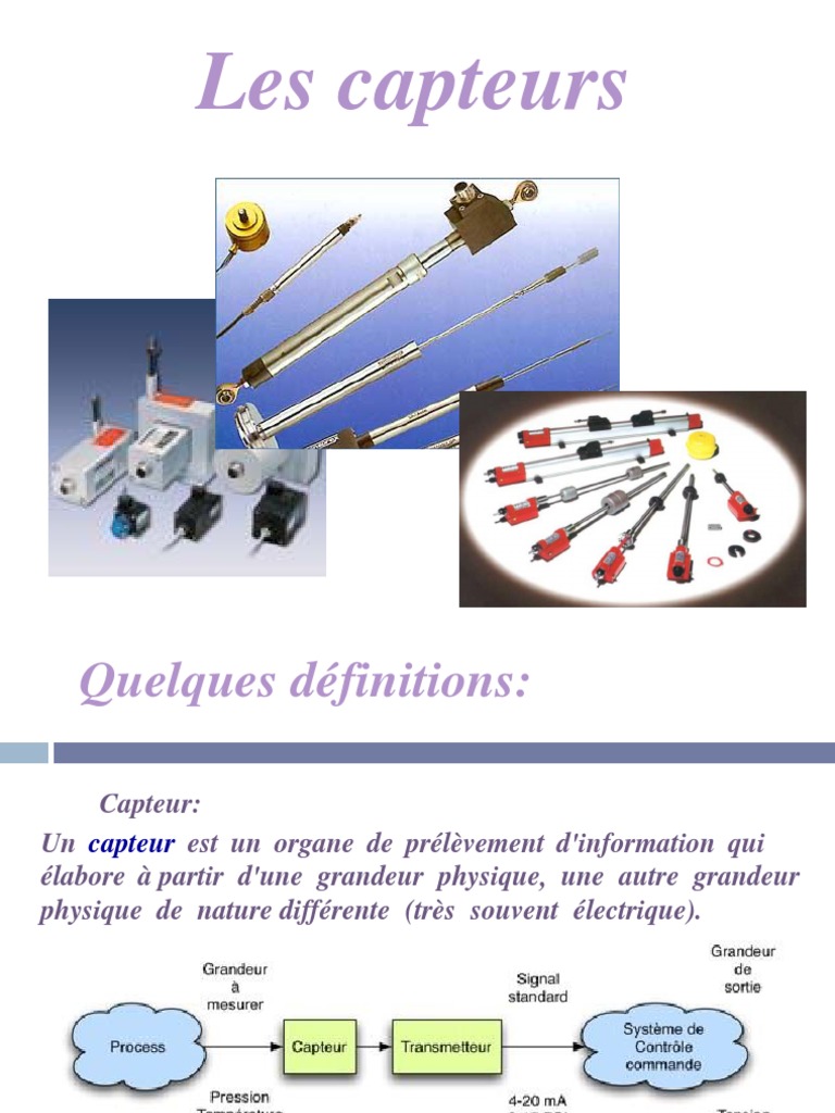 Les Capteurs | PDF | Capteur | Interrupteur