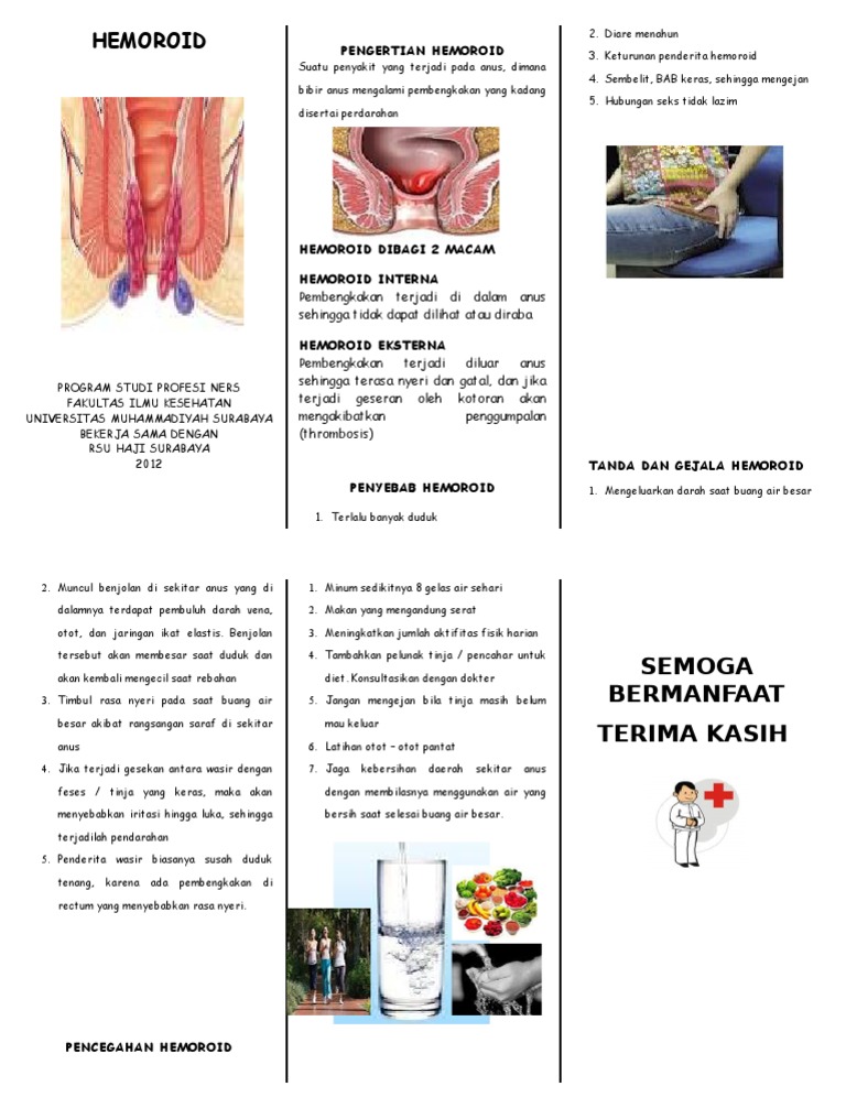 Leaflet Hemoroid | PDF