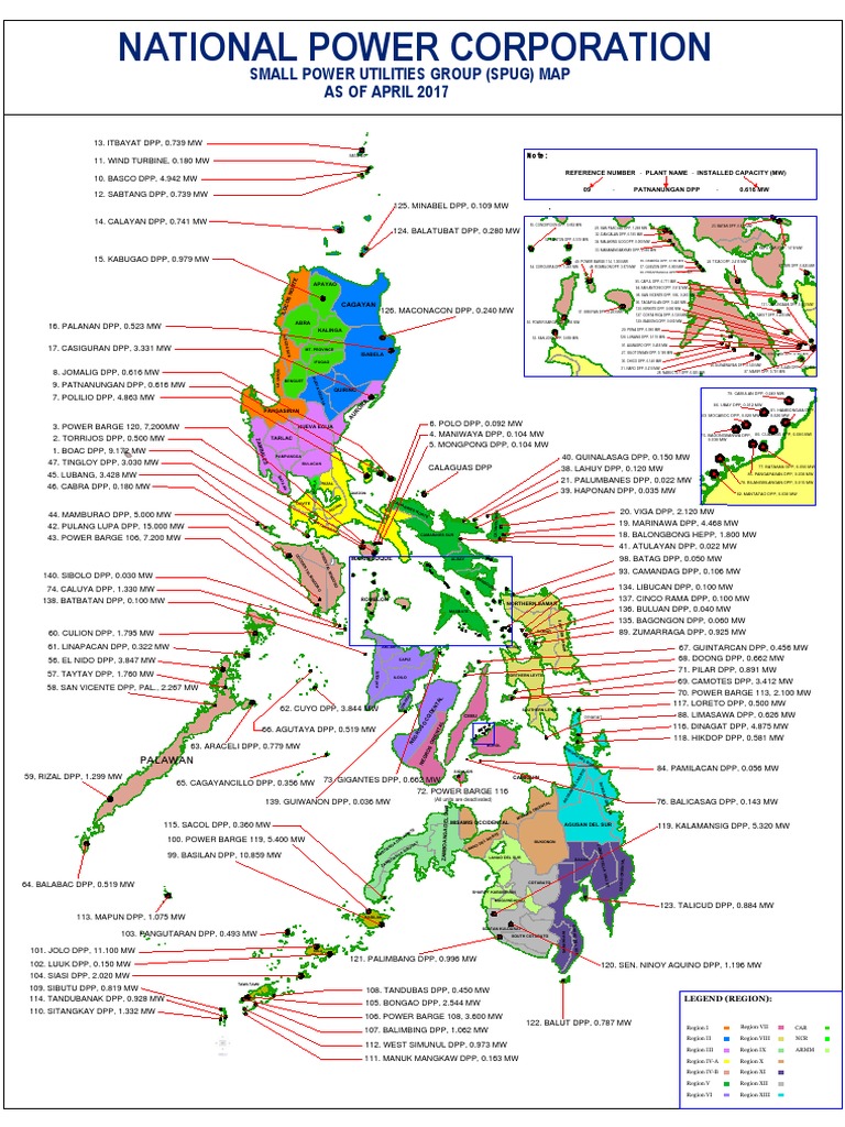 National Power Corporation: Small Power Utilities Group (Spug) Map As ...