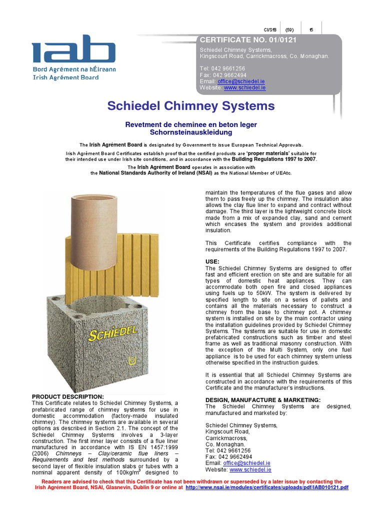 Schiedel Chimney Systems | PDF | Chimney | Architectural Design