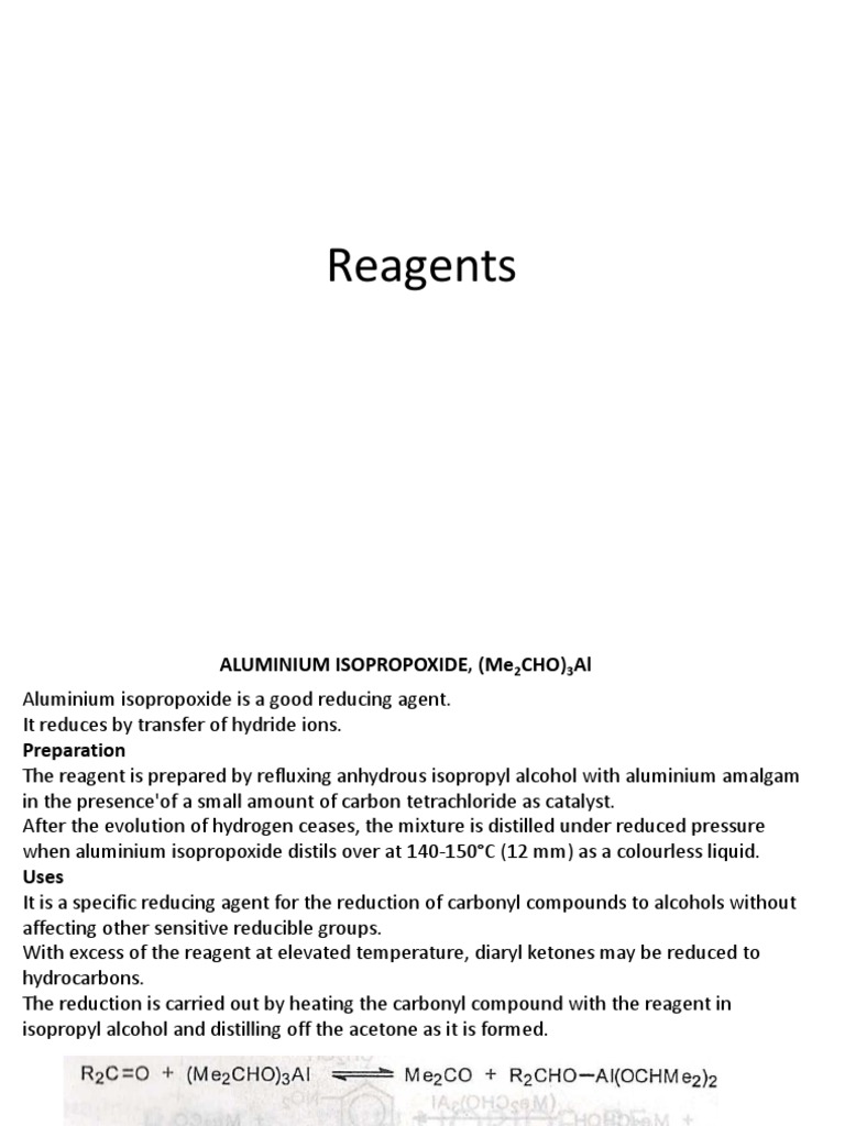 Reagents | PDF
