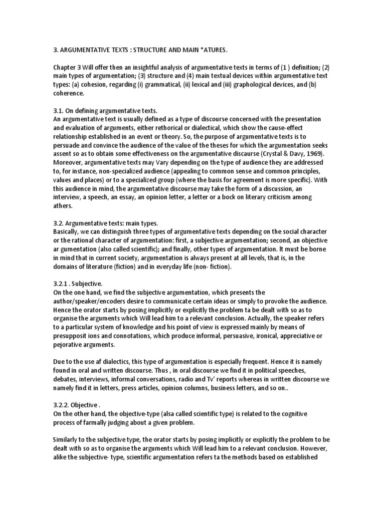 Argumentative Text | PDF | Argumentation Theory | Argument