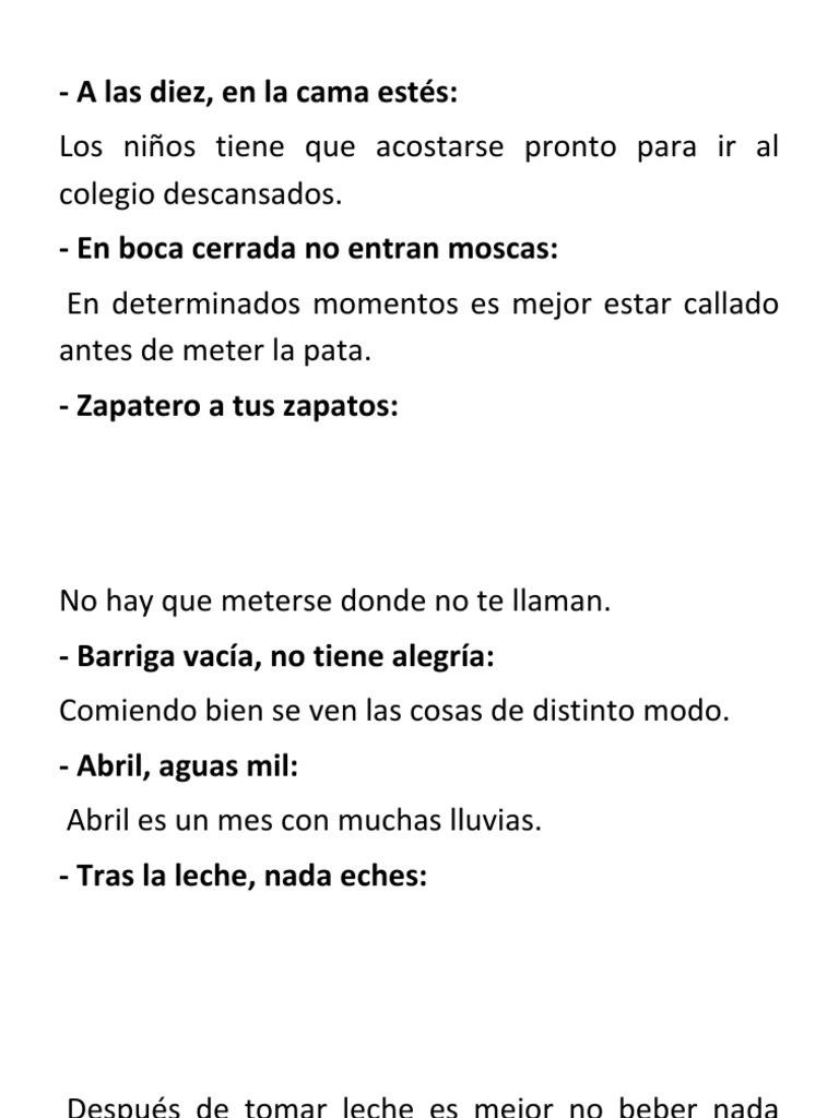 Refranes y Significados | PDF