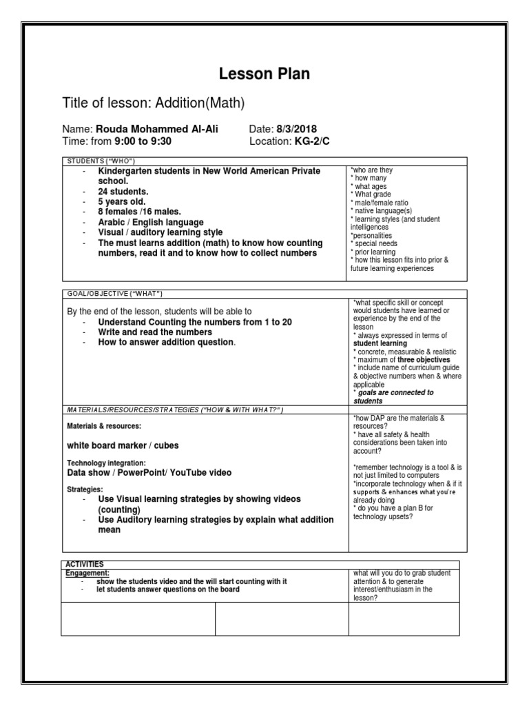 Lesson Plan | PDF | Lesson Plan | Teachers