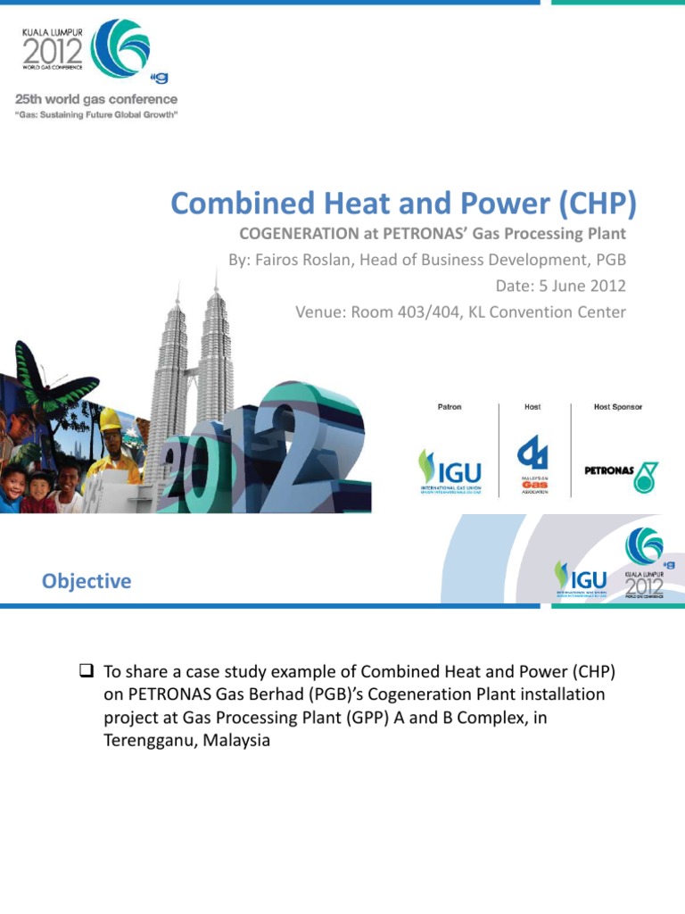 134 CHP Cogen at GPP by Fairos Roslan | PDF | Cogeneration | Natural Gas