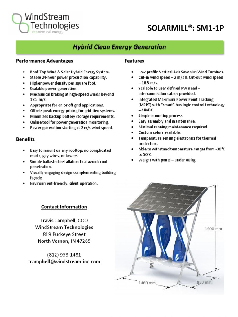 SM1 1P | PDF | Wind Power | Electricity Generation