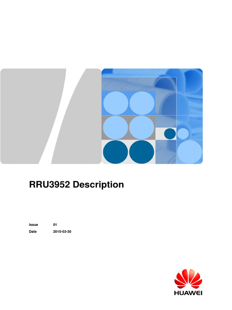 7 1 2-RRU3952 Description 01 (20150330) | PDF | Lte (Telecommunication ...