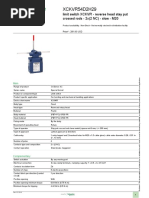 XCKJ167 Limit Switch Data Sheet | PDF | Technology & Engineering