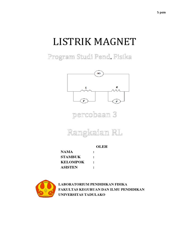 LKM 3 Percobaan Rangkaian RL | PDF