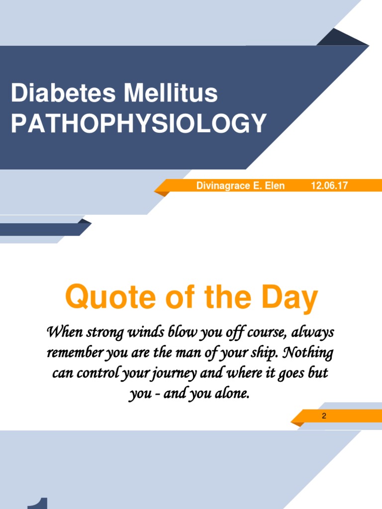 Pathophysiology DM | PDF | Diabetes Mellitus Type 1 | Insulin Resistance