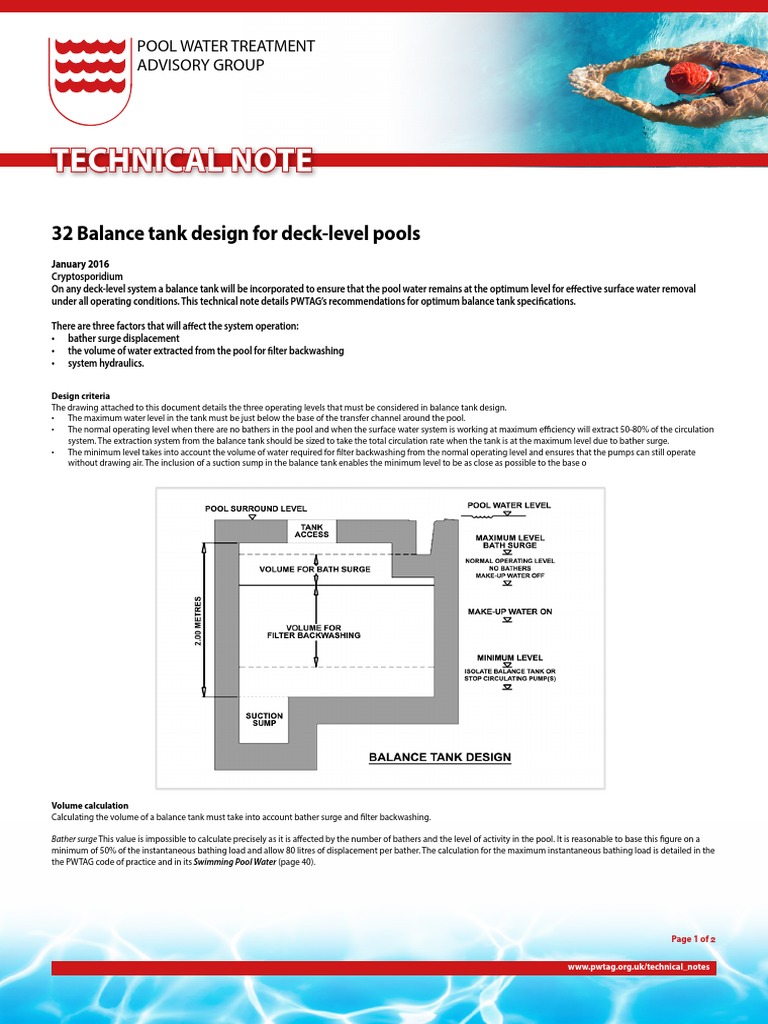 32 Balance Tank Design For Deck Level Pools | PDF | Swimming Pool | Tanks