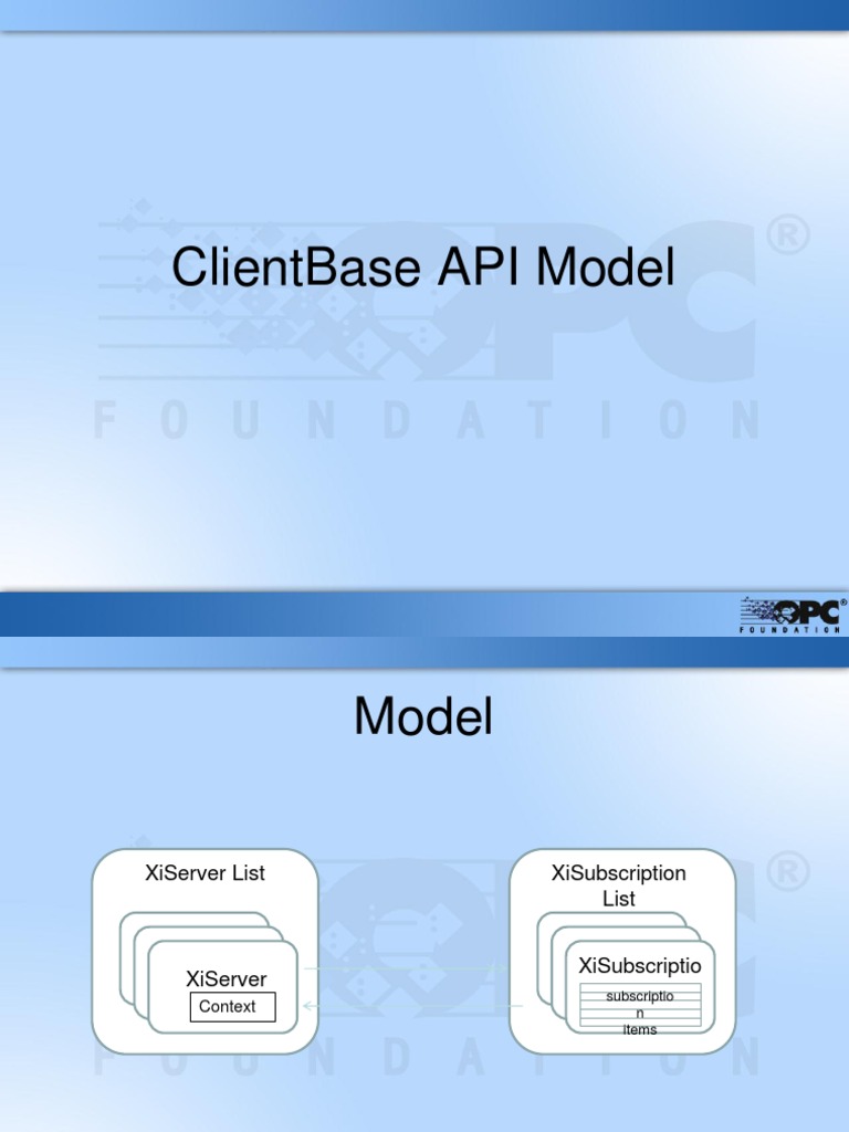 Opc .Net 3.0 (WCF) Xi Clientbase API | PDF | Windows Communication ...