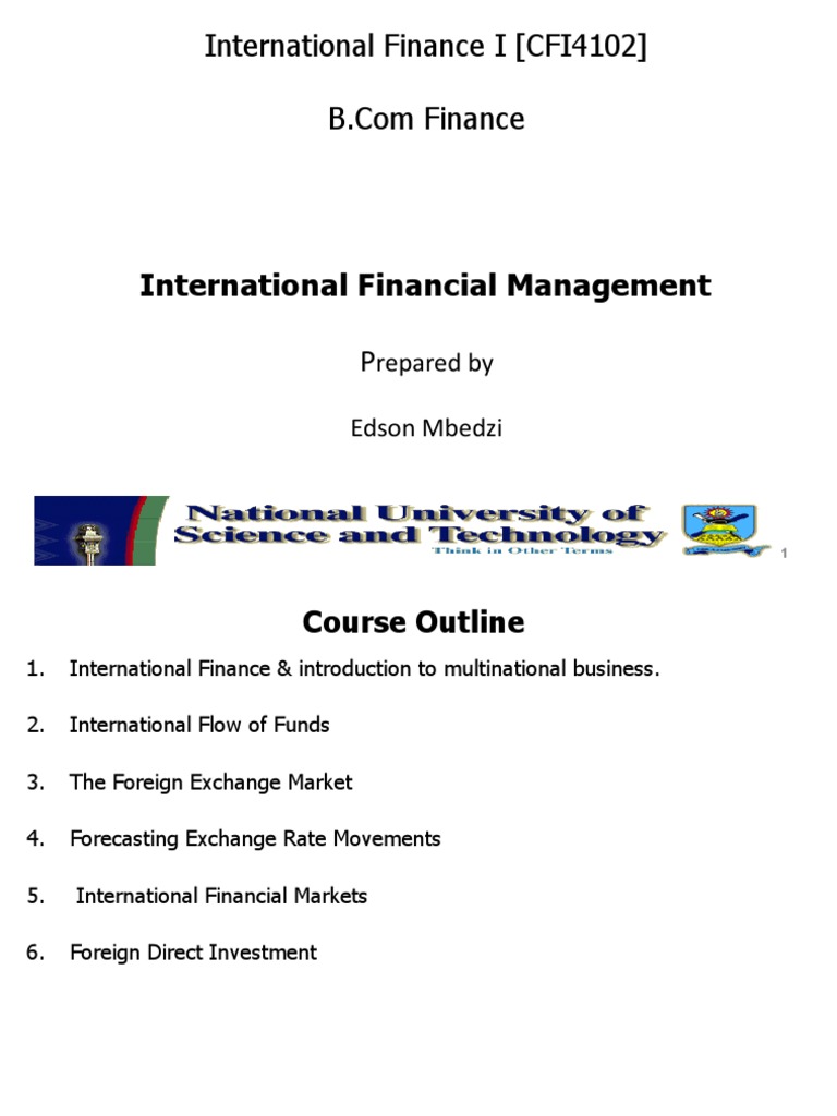 International Financial Environment Overview | PDF | Production ...