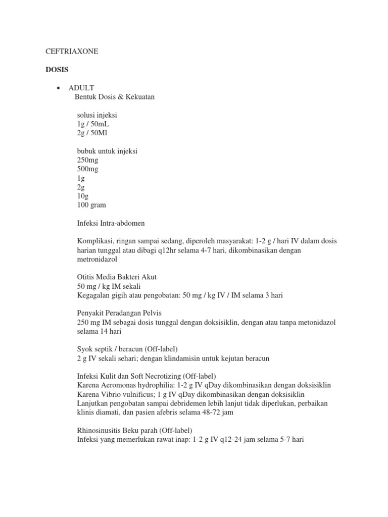 Ceftriaxone | PDF