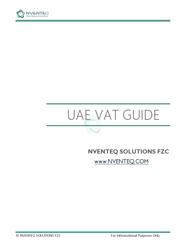 UAE Comprehensive VAT Guide | PDF | Value Added Tax | Taxes