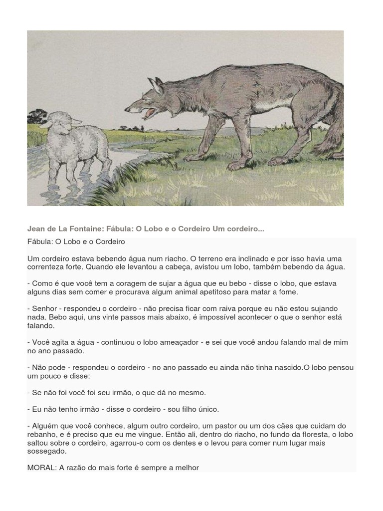 O Lobo e o Cordeiro | PDF
