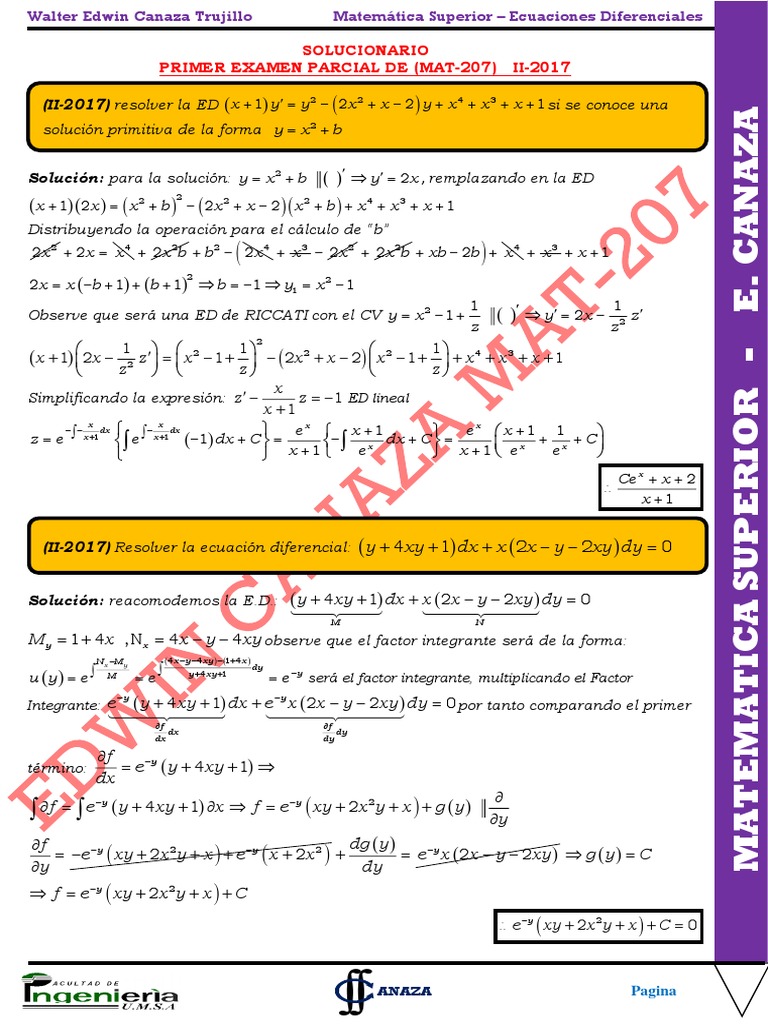Ecuas 2-2017 | PDF | Física teórica | Ecuaciones