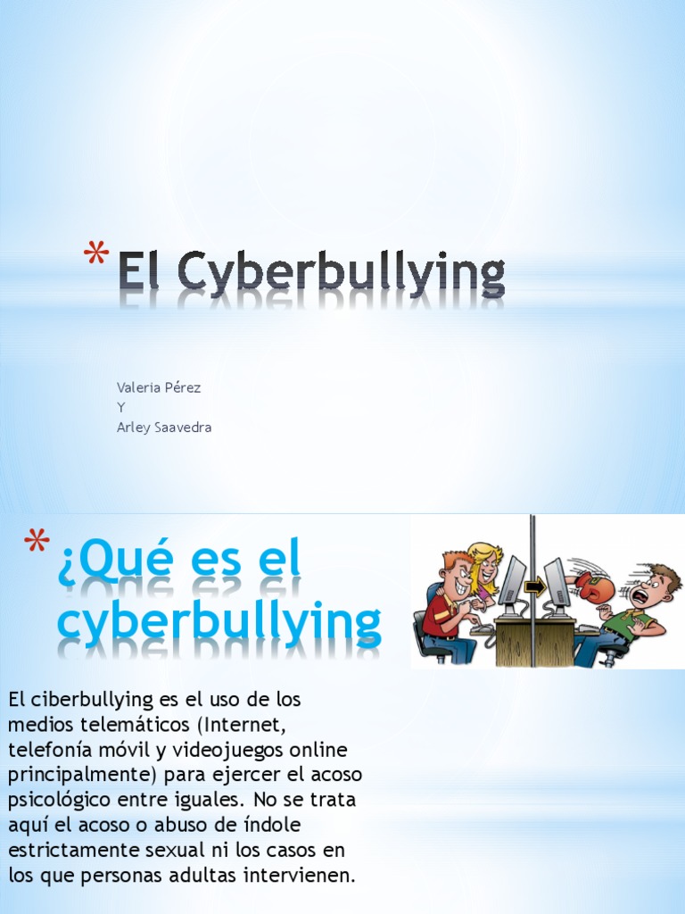 El Cyberbullying | PDF | Acoso cibernético | Internet