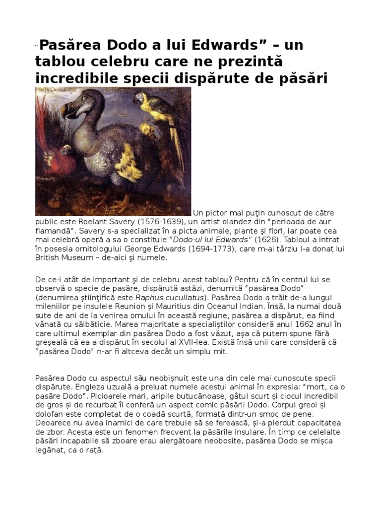 Pasarea Dodo | PDF
