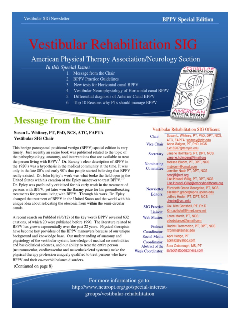 BPPV Special Edition Nov 2012 | PDF | Clinical Medicine | Medical ...