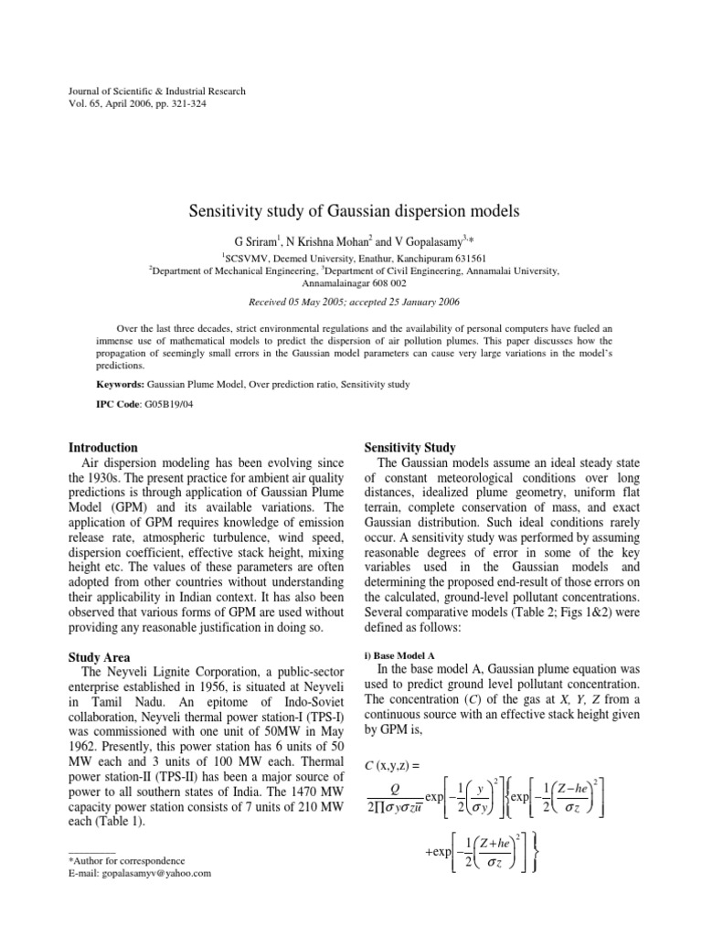 Jsir 65 (4) 321-324 | PDF | Wound | Applied And Interdisciplinary Physics