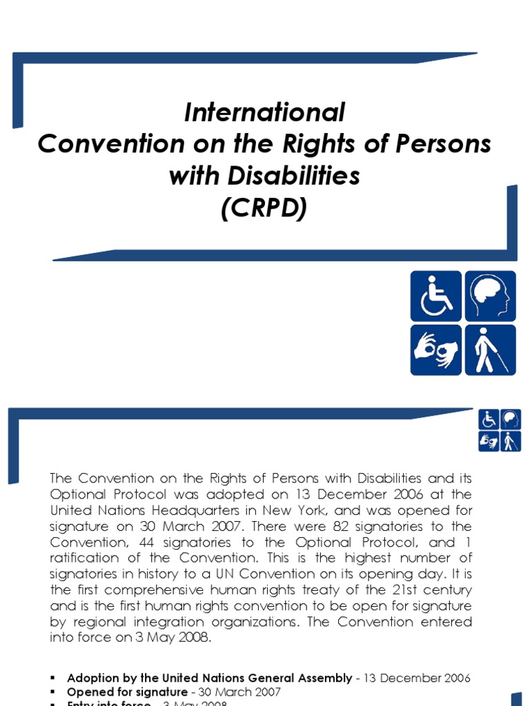 CRPD | PDF | Disability | Treaty