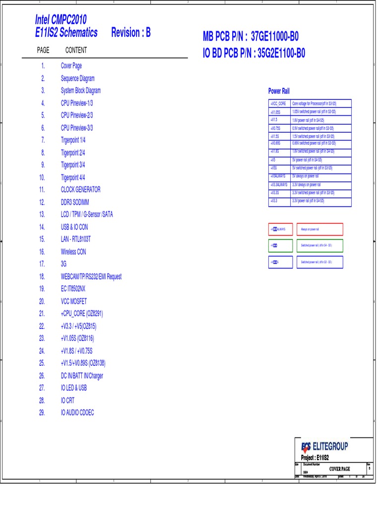 Esquematico E11IS2 (Canaima-Colegio) | PDF | Electronic Engineering | Computer Architecture