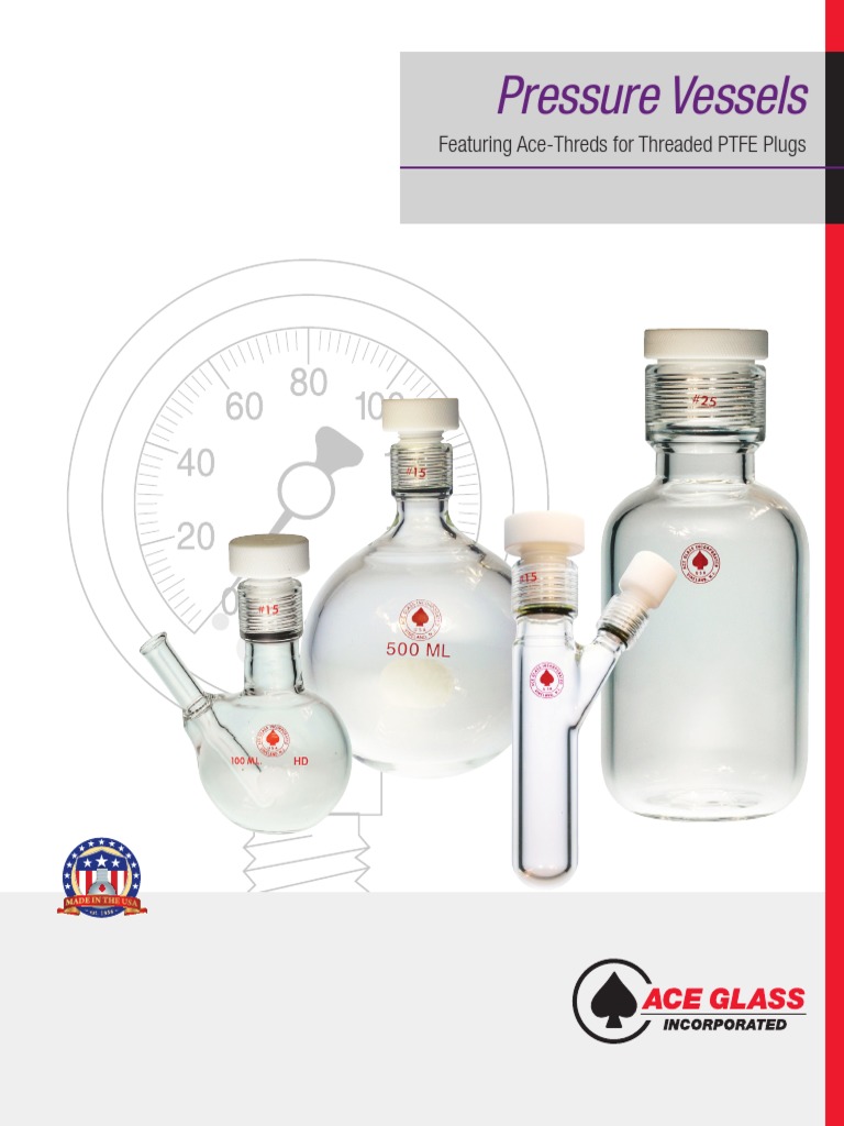 Pressure Vessels from Ace Glass Incorporated | Glasses | Pressure