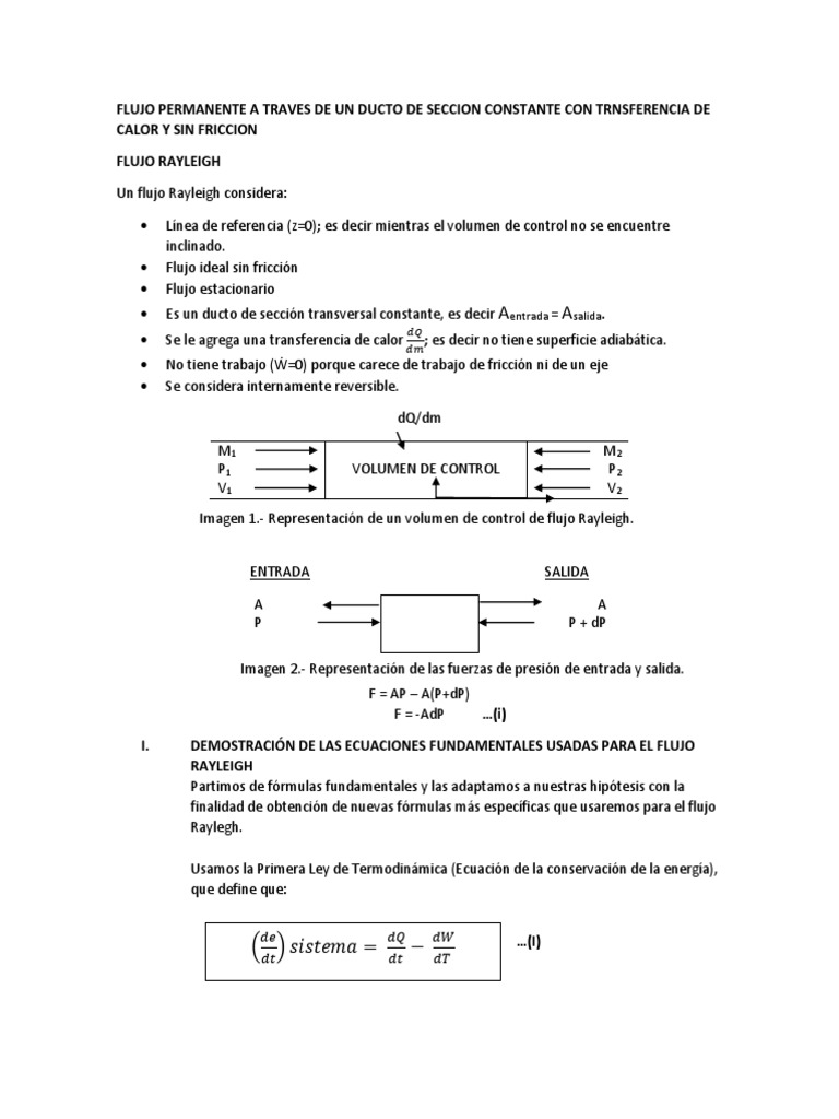 Ecuaciones del Flujo Rayleigh | PDF | Temperatura | Integral