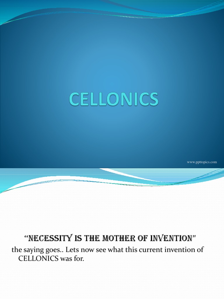Cellonics: Revolutionizing Communication | PDF | Ultra Wideband | Wireless