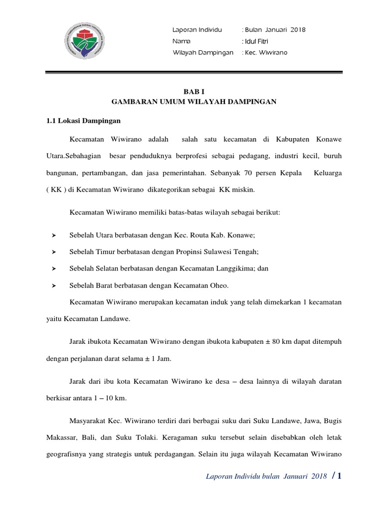 Narasi Laporan | PDF