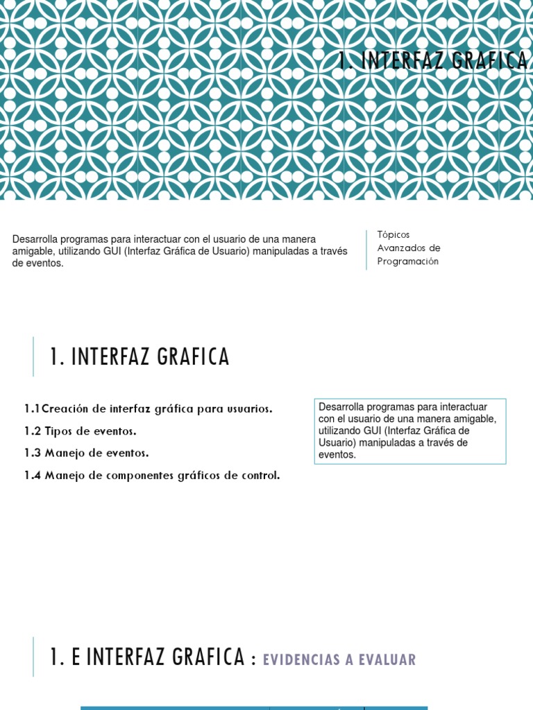 Interfaz Grafica PDF | PDF | Java (lenguaje de programación) | Objeto (informática)