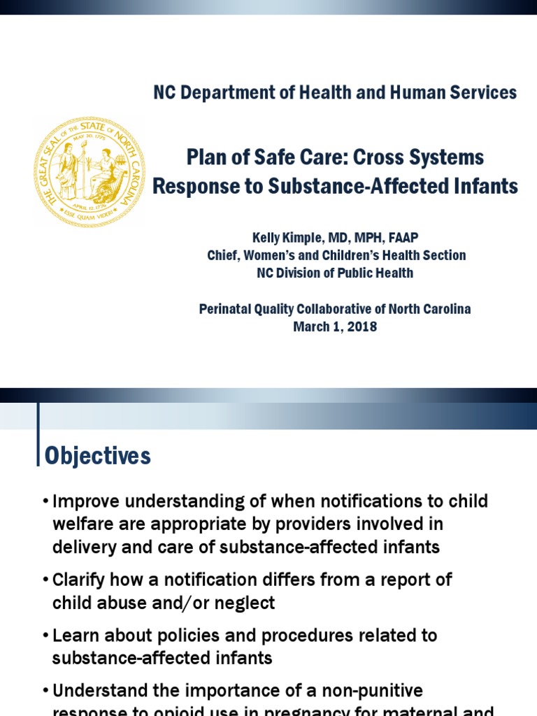 PQCNC Plan of Safe Care | PDF | Substance Abuse | Human Development