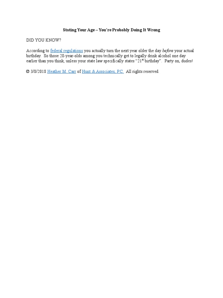 Understanding Age Calculation Rules | PDF | Social Science