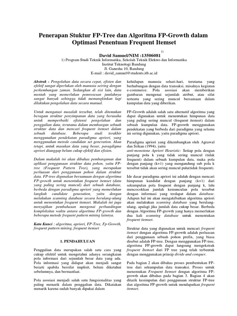 Penjelasan FP GROWTH | PDF