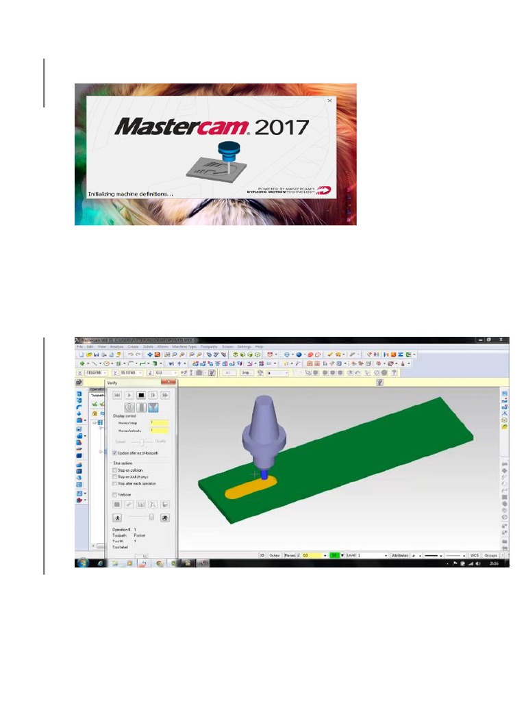 Interfaz de Diseño en Mastercam | PDF