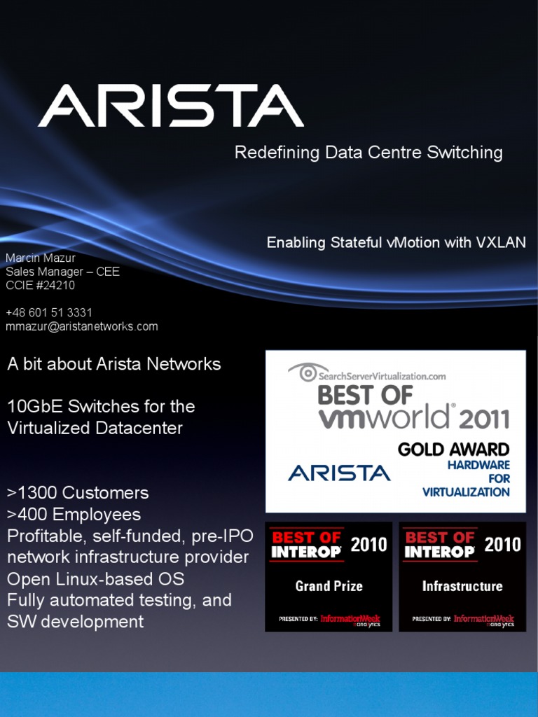 Arista VXLAN Technical Overview | PDF | Network Interface Controller ...