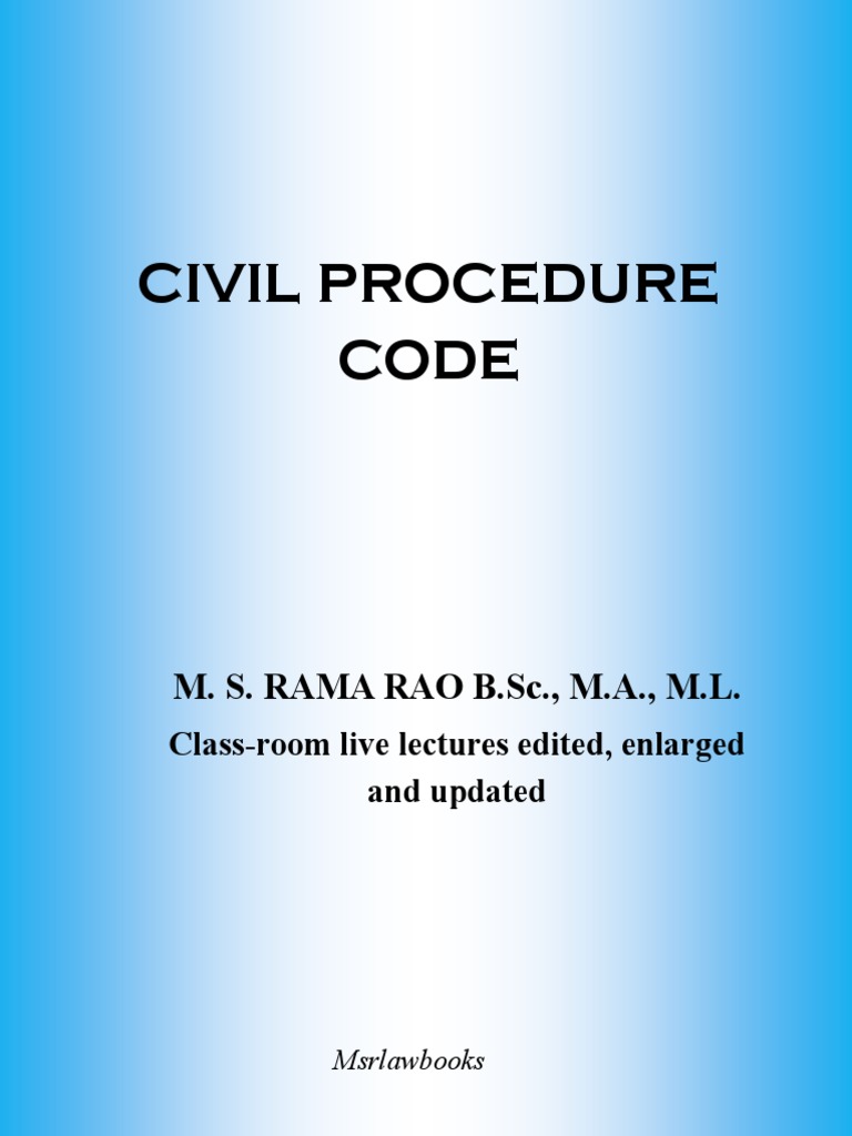 CODE OF CIVIL PROCEDURE - Smart Notes PDF | PDF | Res Judicata | Joinder